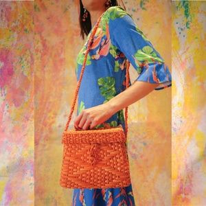 faroh.fah | Bags | Straw Totetreasure Chestbucket Shoulder Bag | Poshmark